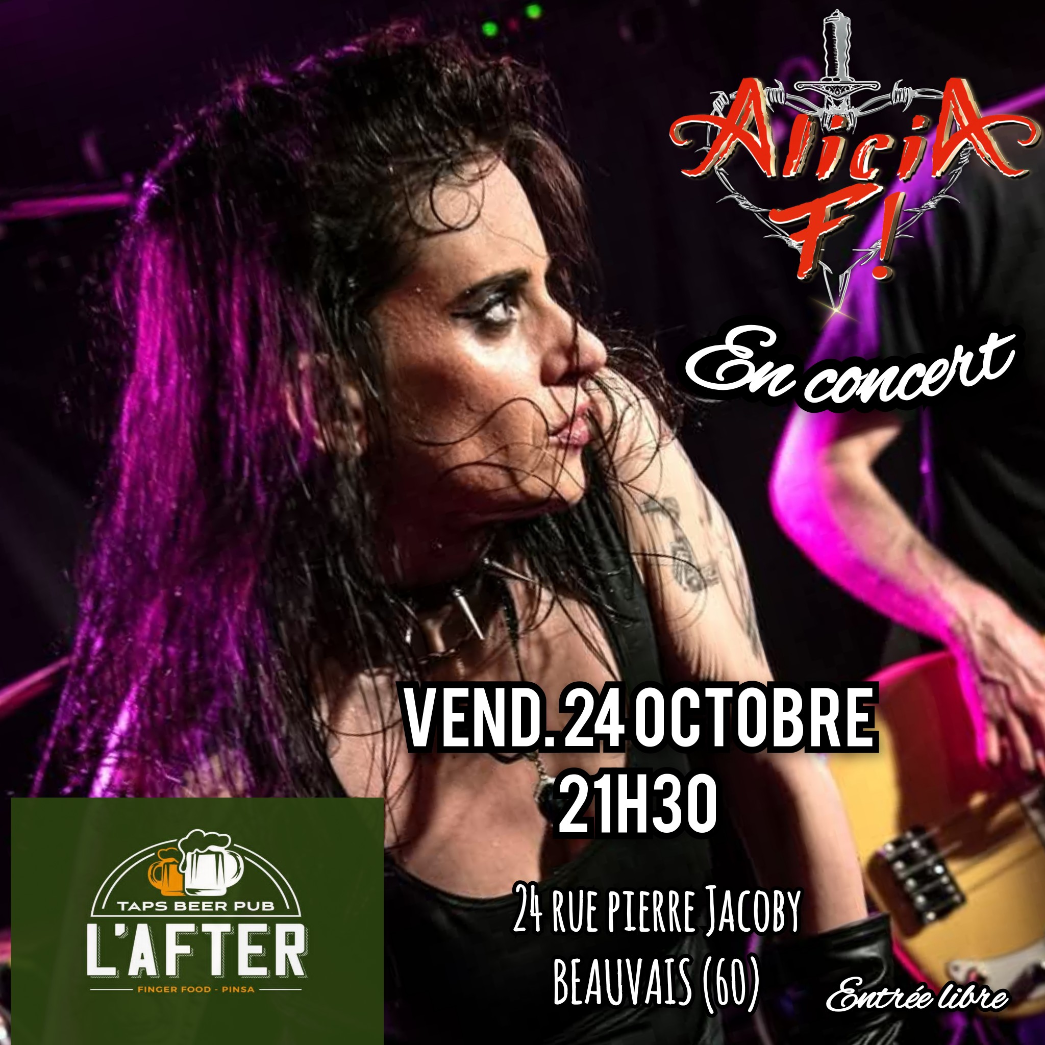 Alicia F! : En concert @Beauvais (60) le 24 octobre 2025 - Ride The Sky